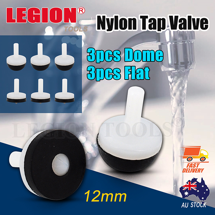 Tap Washers Jumper Valves 6Pcs/Pack Nylon Silicone Base 16mm HOT/COLD 2 ...